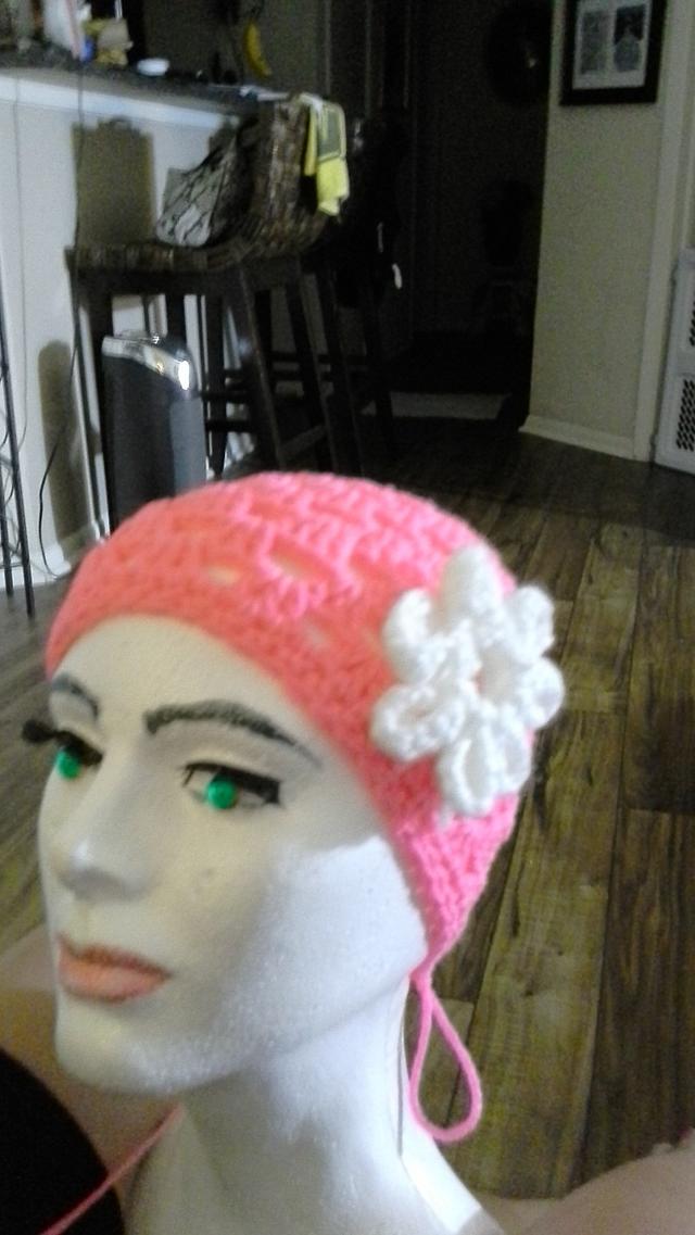 pink hat - Needleworking Project by Tina Rivera - Craftisian