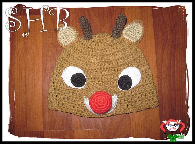 Red Nosed Reindeer Crochet Hat - Needleworking Project by Heather ...
