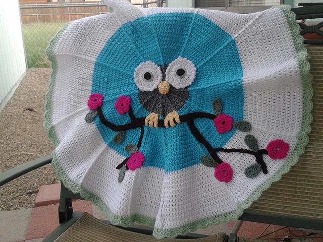 Owl Blanket - Needleworking Project by Maureen Capps - Craftisian