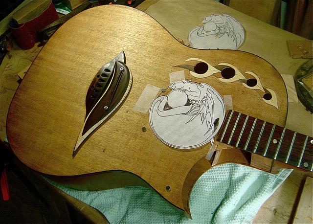 Customized Acoustic Guitar - Woodworking Project by Xylonmetamorphoun ...