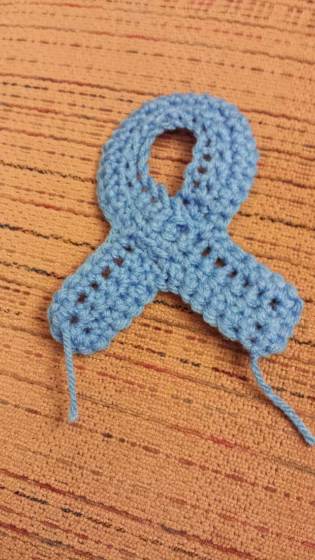 Cancer ribbon - Needleworking Project by Tara - Craftisian