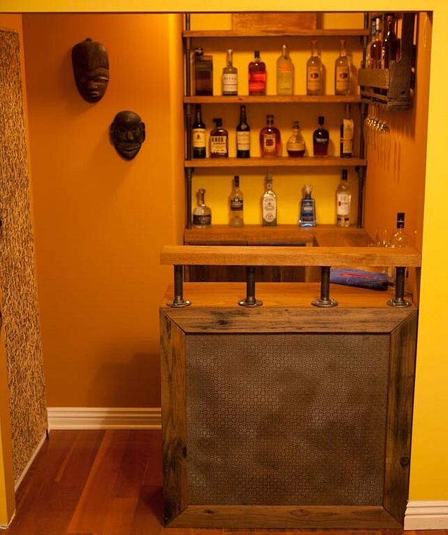 Rustic modern bar - Woodworking Project by Indistressed - Craftisian