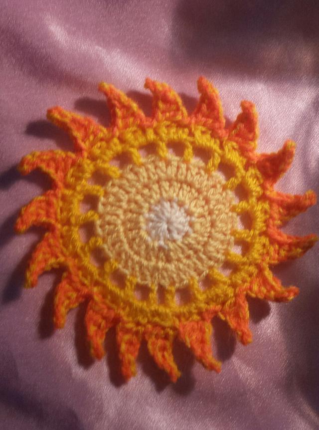 My crochet sun :-) - Needleworking Project by Emma Stone - Craftisian