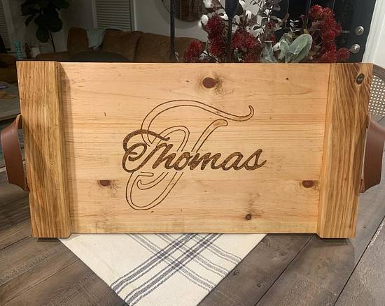 Rustic Farmhouse Cheese Board Serving Tray Woodworking Project By