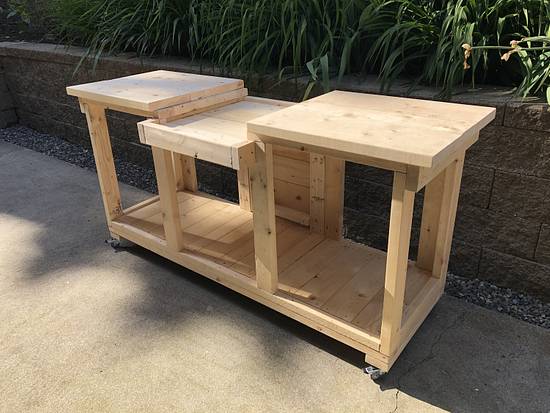 Convertible mitre saw table - Woodworking Project by Customwoodcutz ...