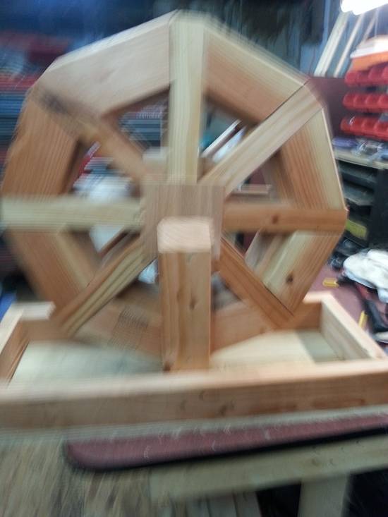 water wheel flower planter - Woodworking Project by allen newman ...